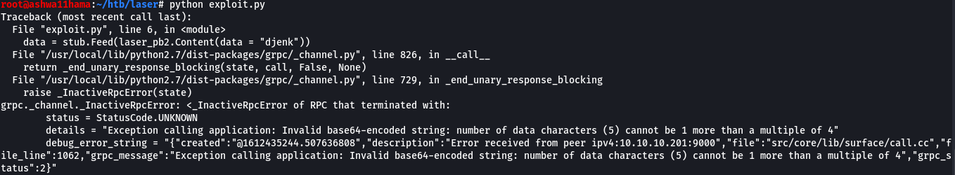 HackTheBox Laser : Insane Machine Writeup :: Purab Parihar